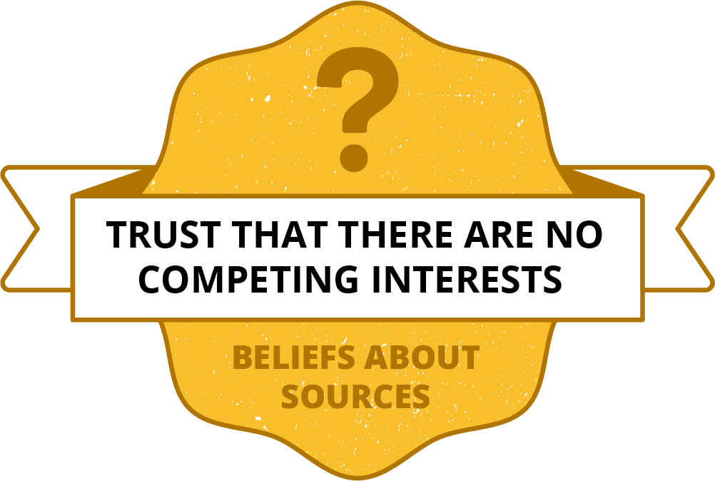 Trust that there are no competing interests - Informed Health Choices