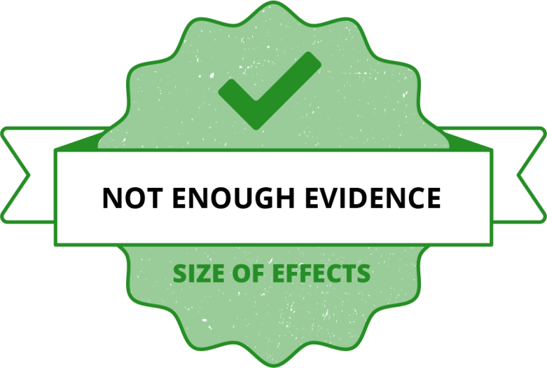 Not enough evidence - Informed Health Choices